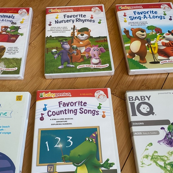 Media | Baby Genius Dvds Baby Einstein Dvd Baby Iq Dvd 6 Total 3 Are ...